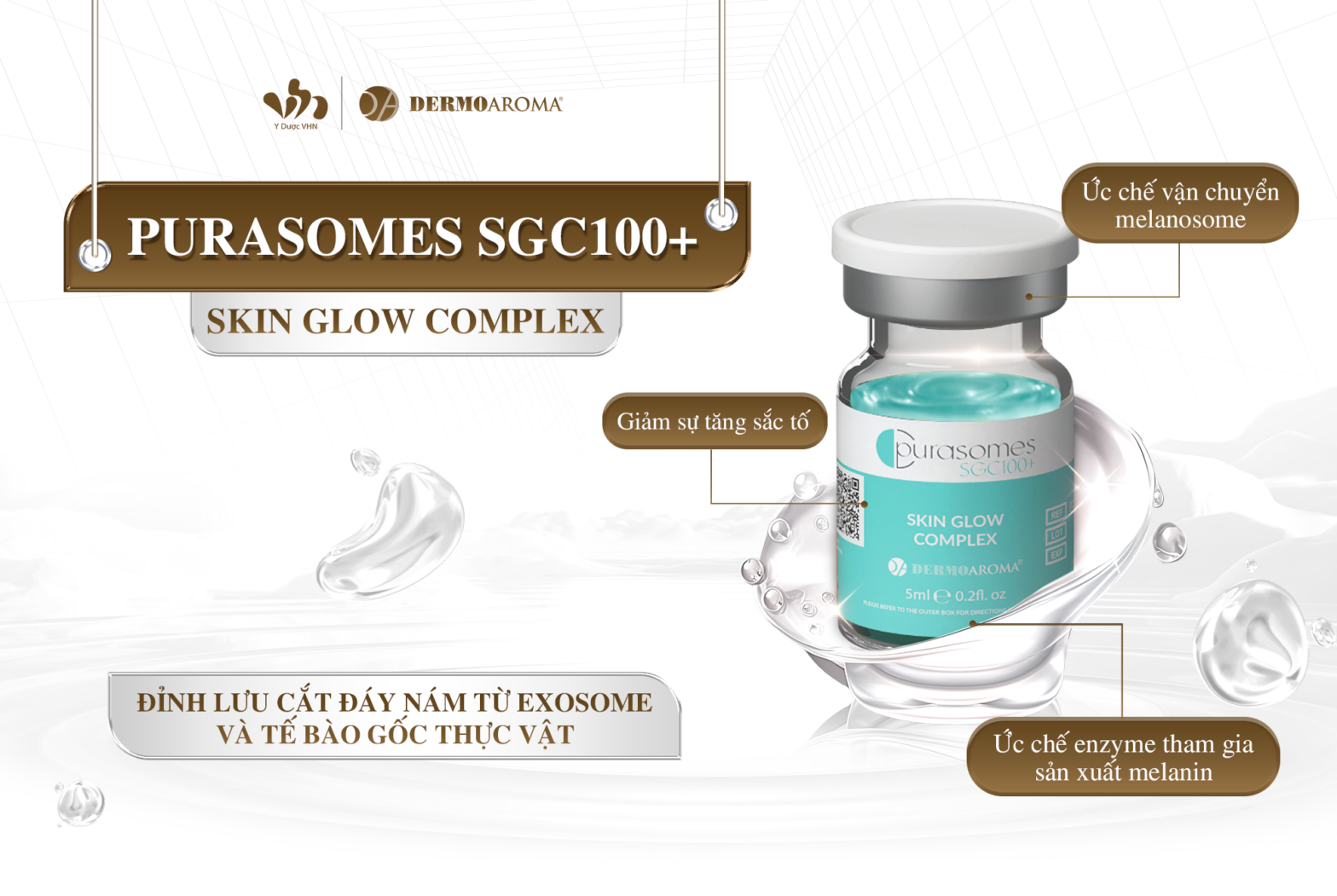 Purasomes SGC100+ Skin Glow Complex: Đỉnh lưu cắt đáy nám từ exosomes ...